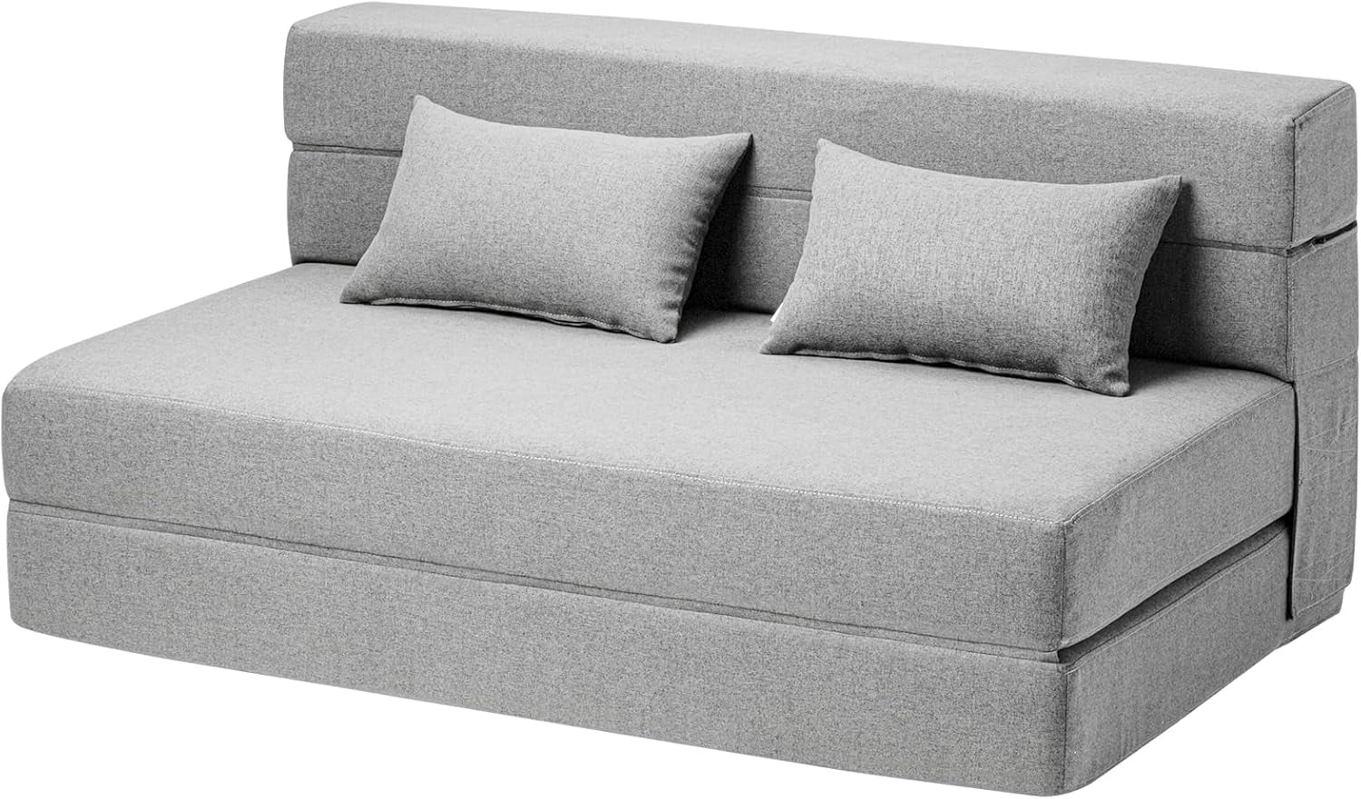 Folding Sofa Bed with 2 Pillows- Convertible Chair Floor Couch ...