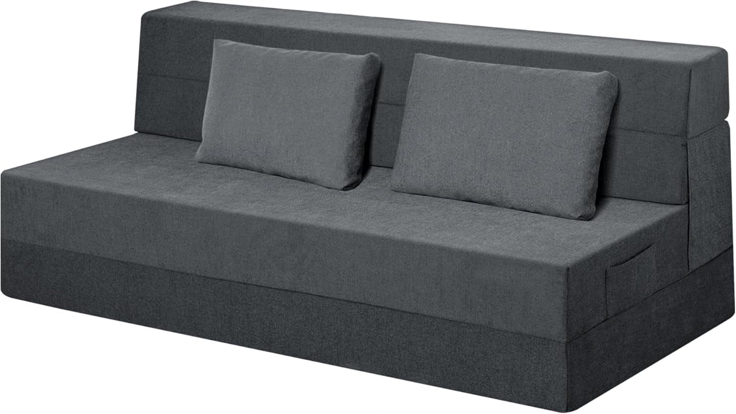Folding Sofa Bed Chair with Pillow,Convertible Fold Out Chair Bed ...