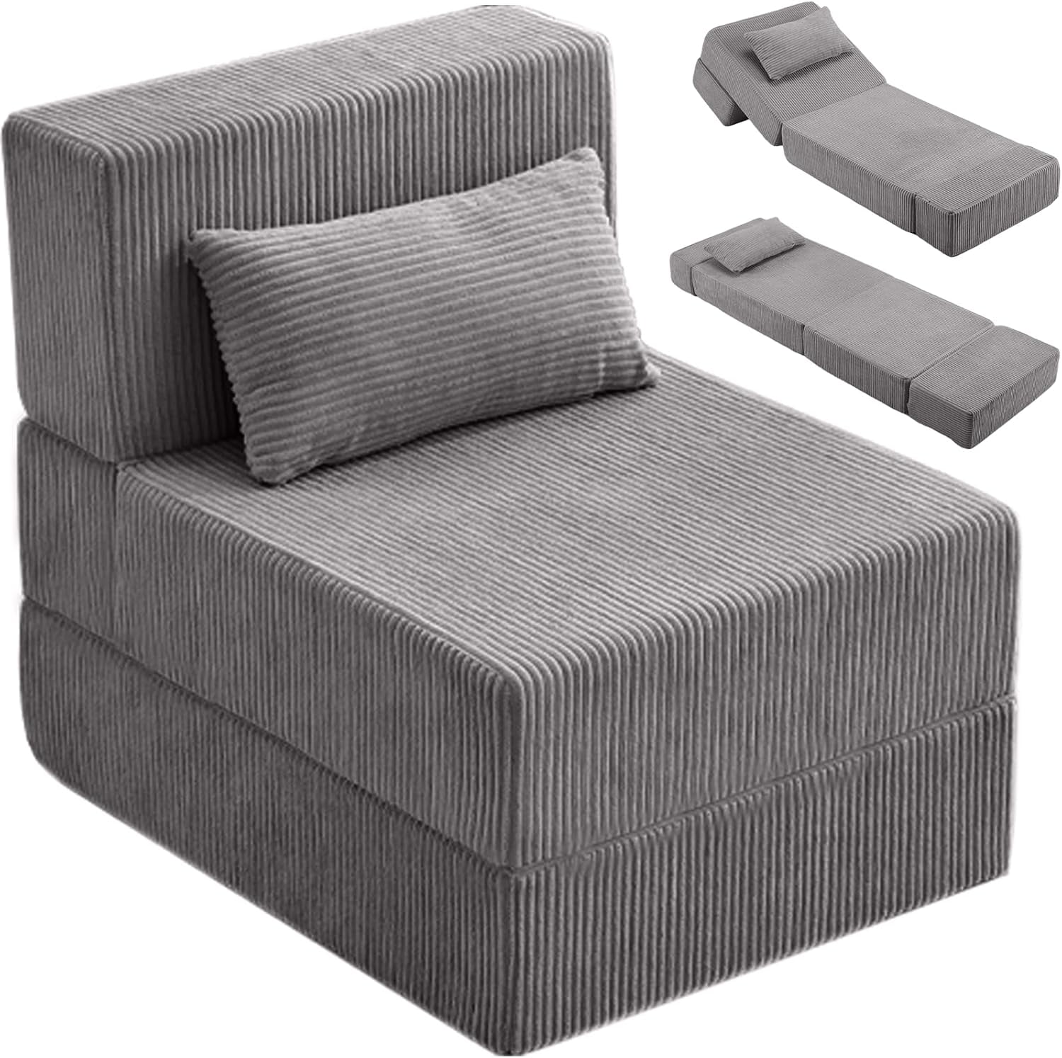 Folding Sofa Bed,Convertible Fold Out Couch,Portable Foldable Floor ...