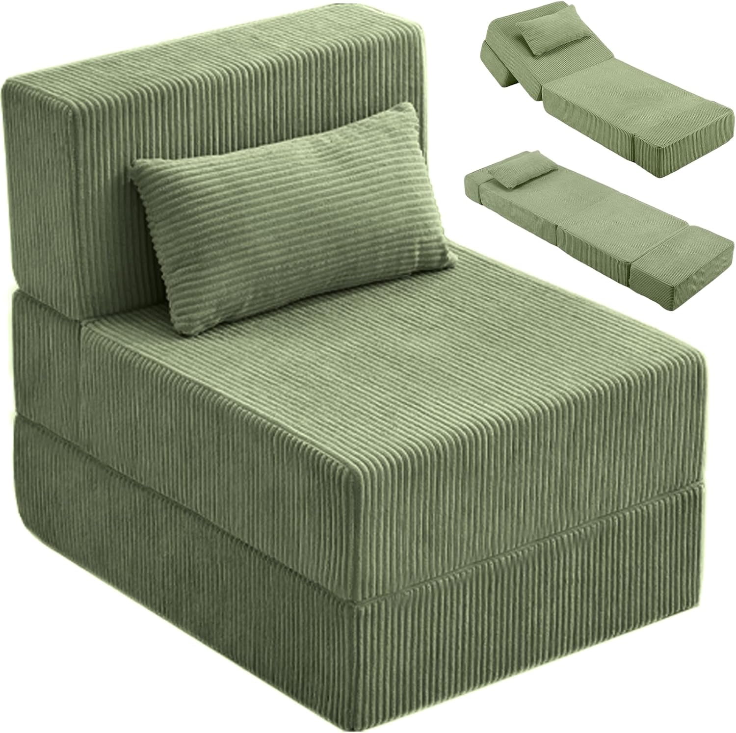 Folding Sofa Bed,Convertible Fold Out Couch,Portable Foldable Floor ...