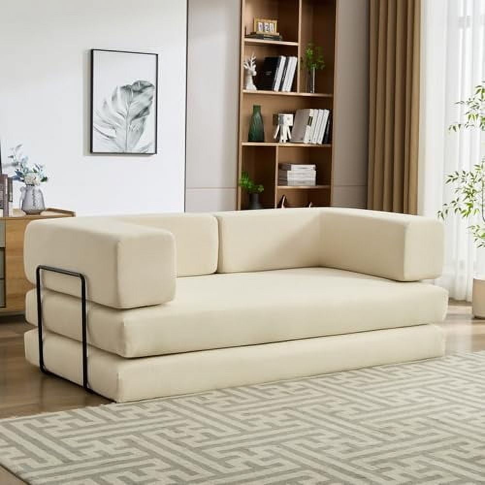 Folding Sofa Bed, Convertible Modular Sectional Sofa, Multifunctional ...