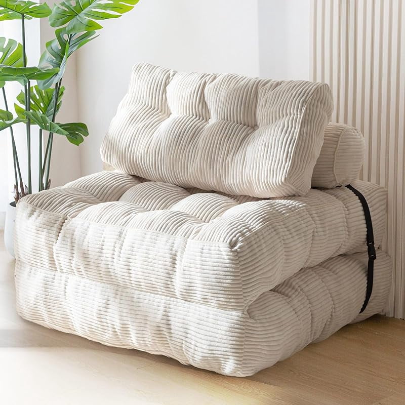 Folding Sofa Bed, Convertible Sleeper Chair with Pillow Foldable ...