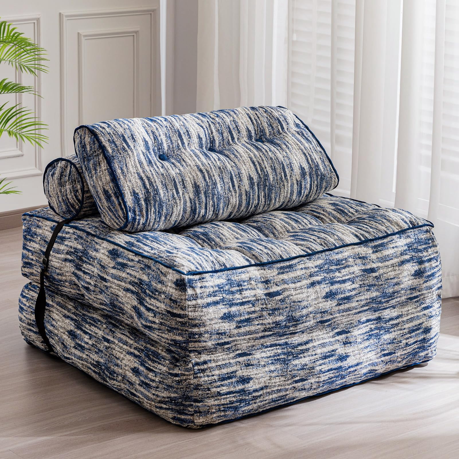 Folding Sofa Bed, Convertible Sleeper Chair with Pilow, Soft Fold Out ...