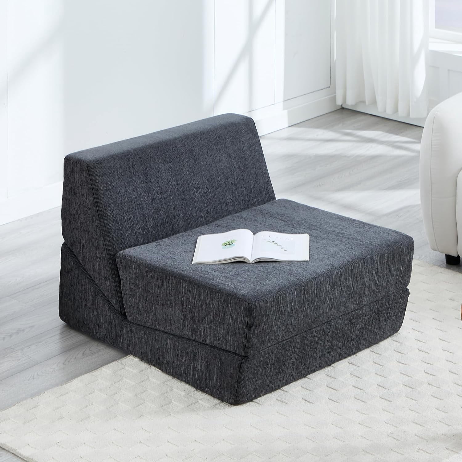 Folding Sofa Bed, Convertible Sleeper Futon Chair, 3-in-1 Foldable ...