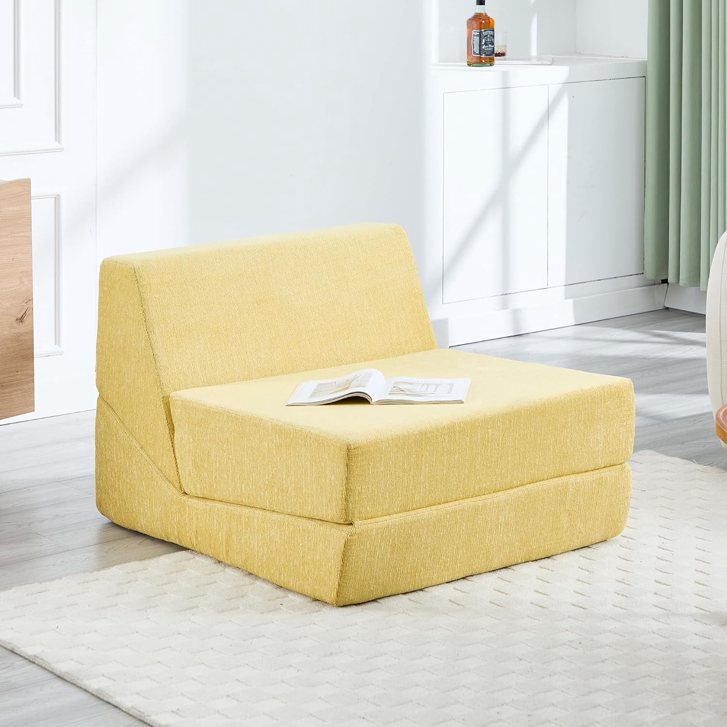 Folding Sofa Bed, Convertible Sleeper Futon Chair, 3-in-1 Foldable ...