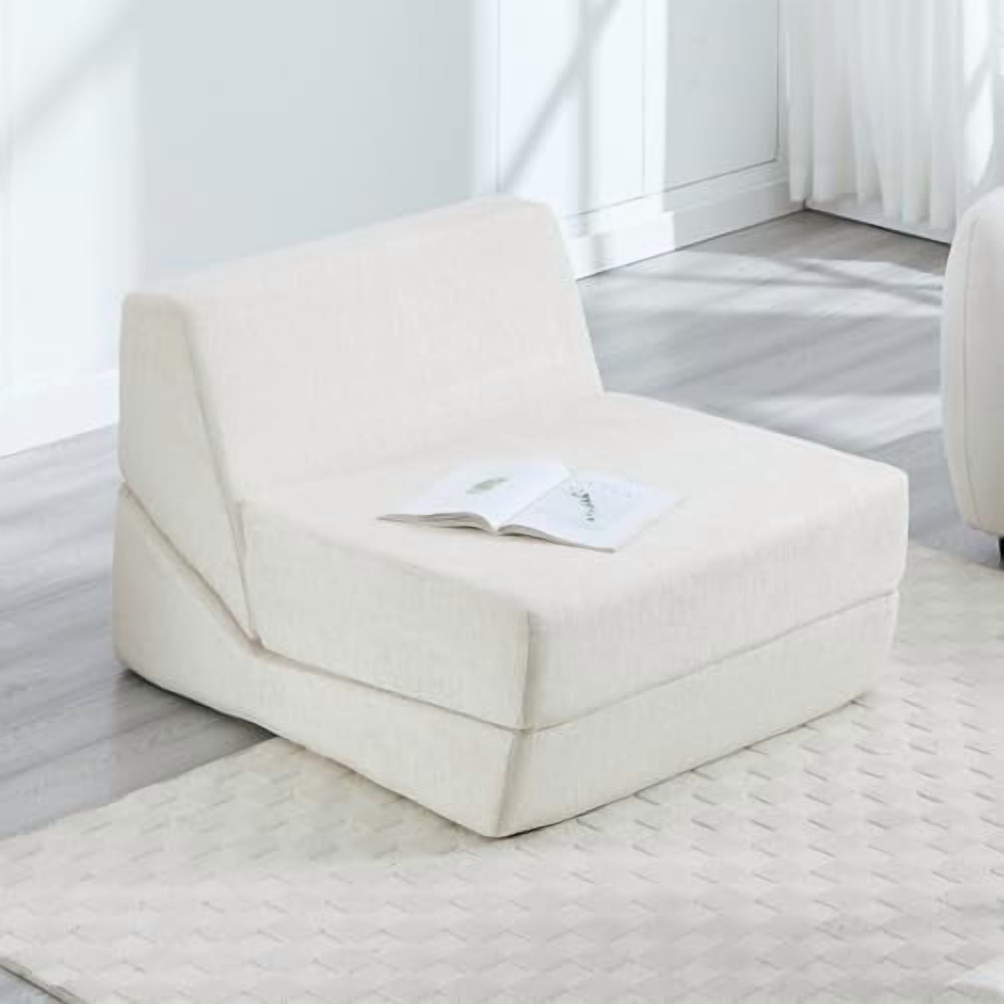 Folding Sofa Bed, Convertible Sleeper Futon Chair, 3-in-1 Foldable ...