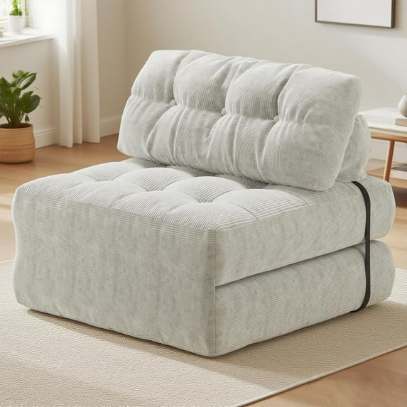 Folding Sofa Bed, Floor Folding Couch with Pillow, Futon Sofa Bed ...