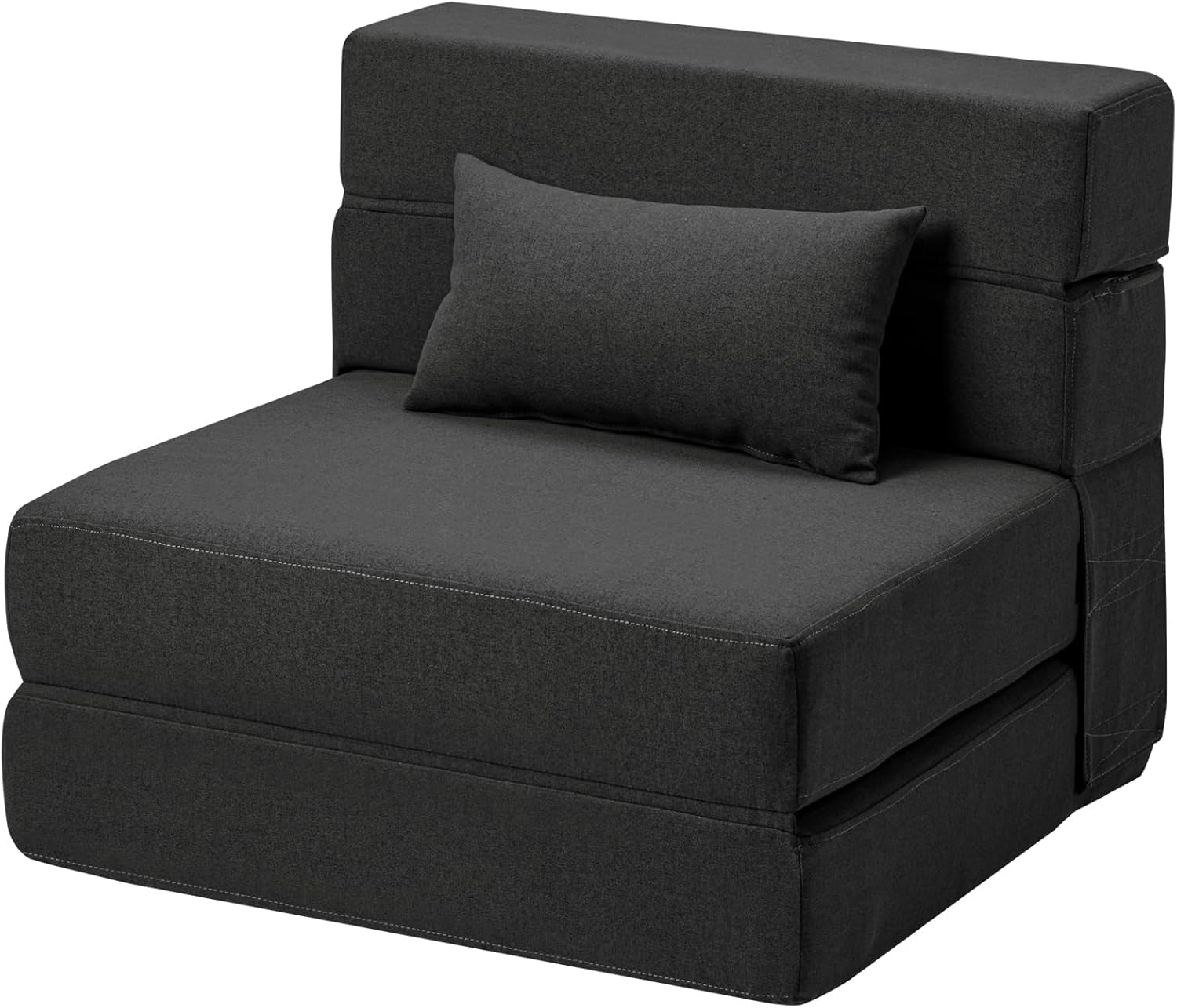 Folding Sofa Bed with Pillow - Convertible Chair Floor Couch & Sleeping ...