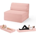 Folding Sofa Bed with Pillow, Memory Foam Fold Out Chair Bed ...