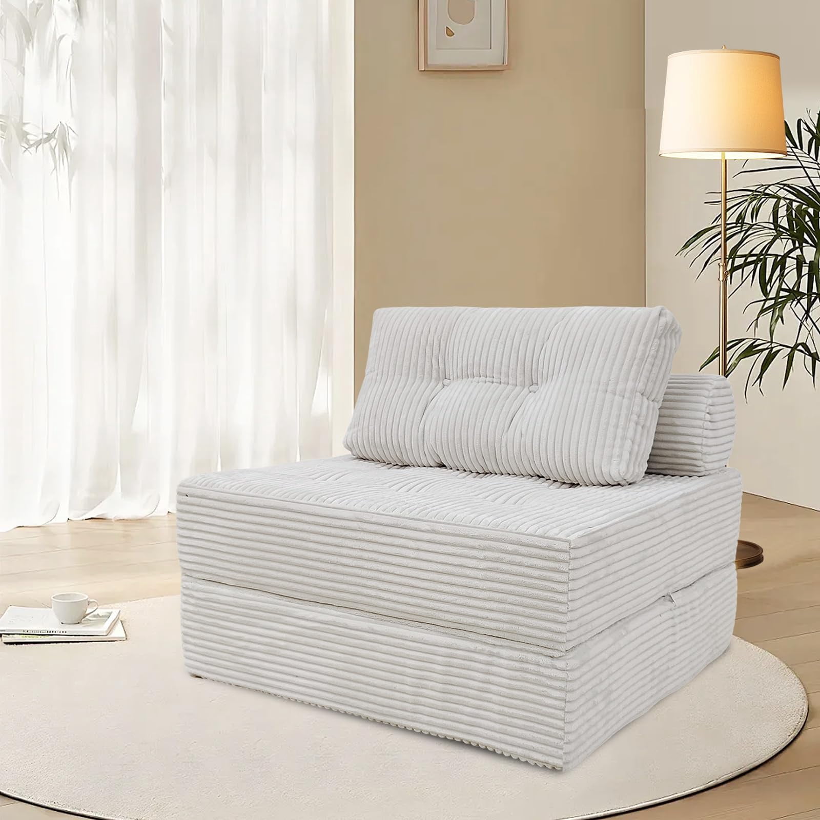Folding Sofa Bed, Versatile Convertible Sleeper Chair with Pillow ...