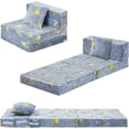 Folding Sofa for , Corduroy Fold Out Futon Chair, Small Foldable Floor ...