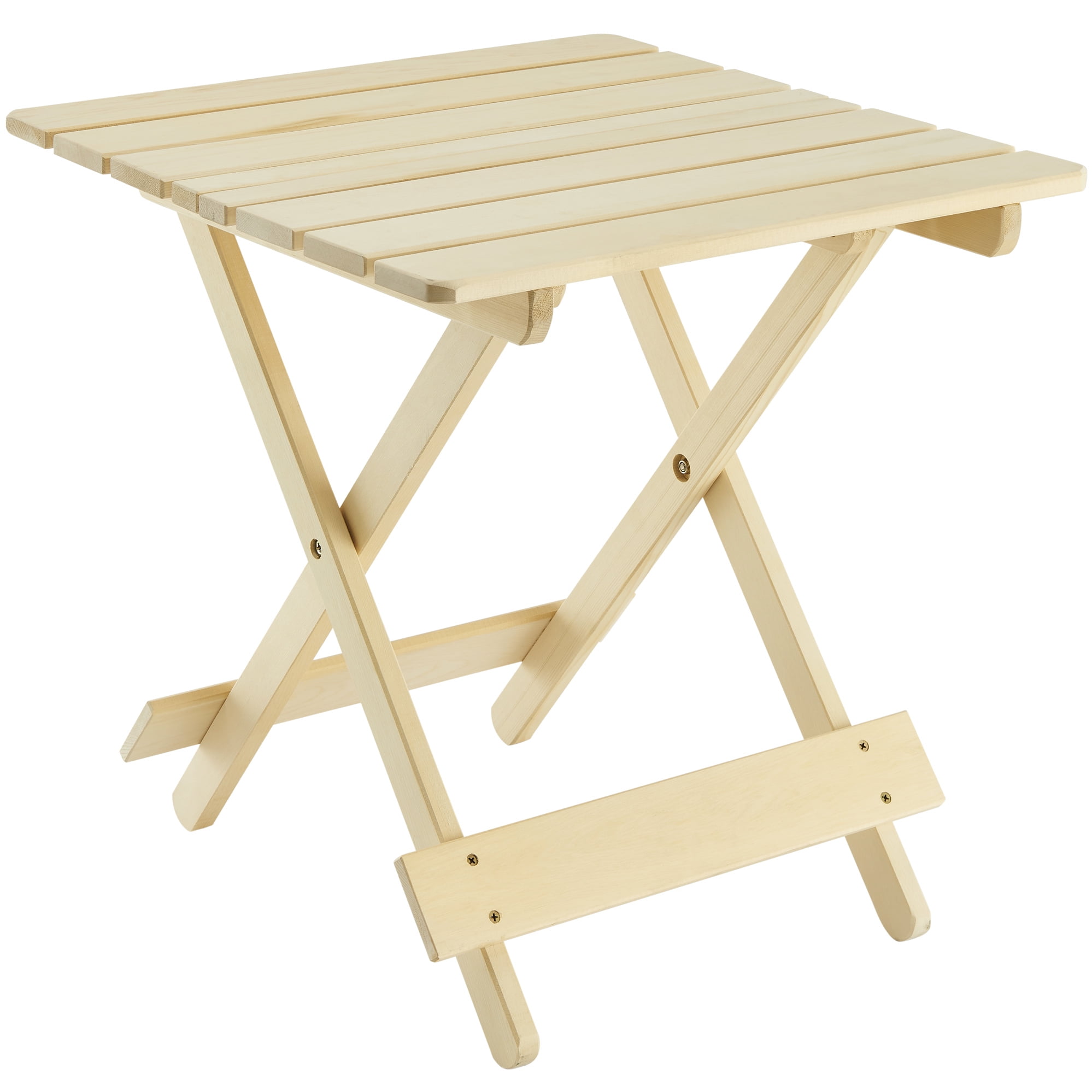 Folding Solid Wood Outdoor Console Table - Portable, Space Saving ...