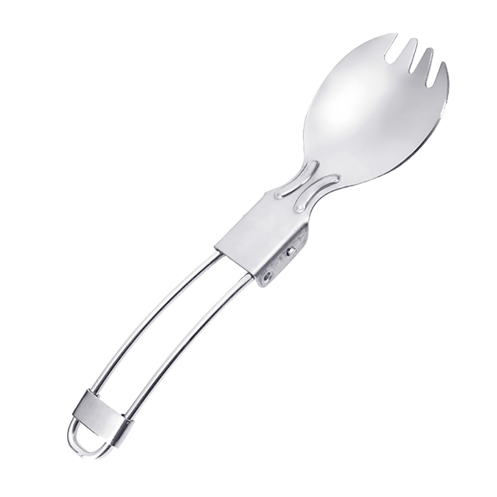 Folding Spoon Portable 3 in 1 Folding Dinner Flatware Utensils ...