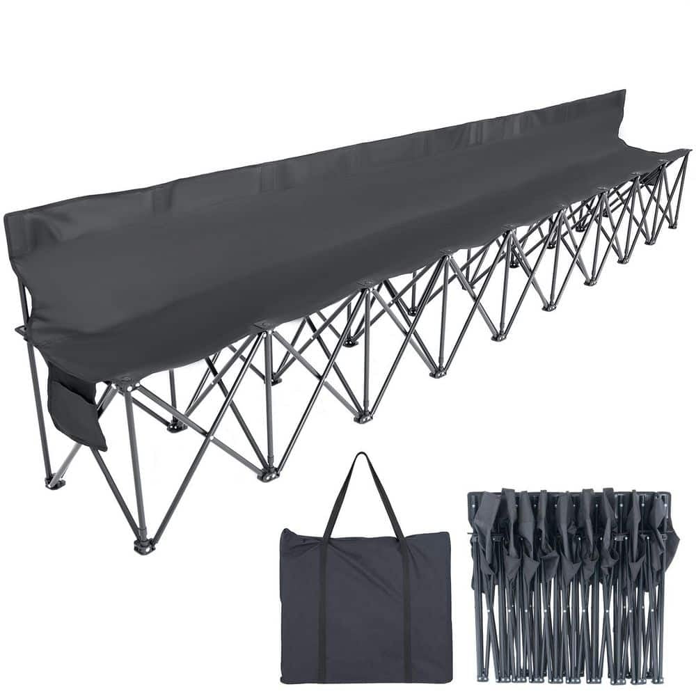 Folding Sports 9-Seater Portable Bench Folding Soccer Bench Chair ...