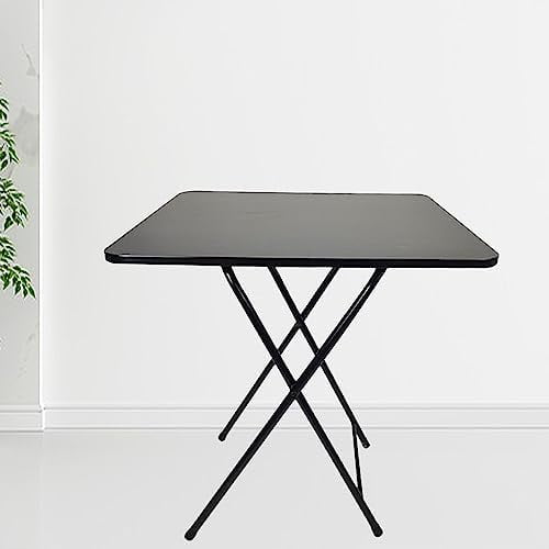 Folding Square Table, Roll Up Top 4 People Compact Table, Indoor ...