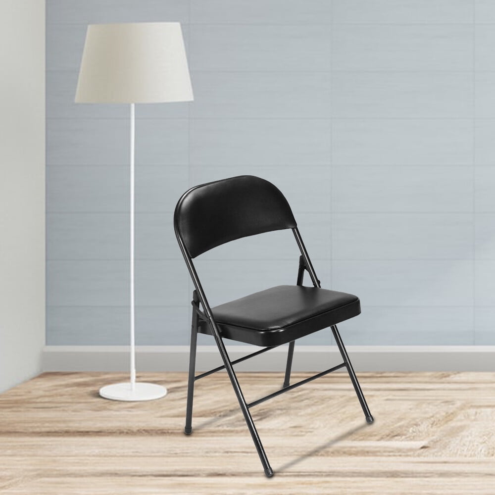 Folding Stackable Chairs (6 Pack)Padded Seat -Office Home Event Wedding ...