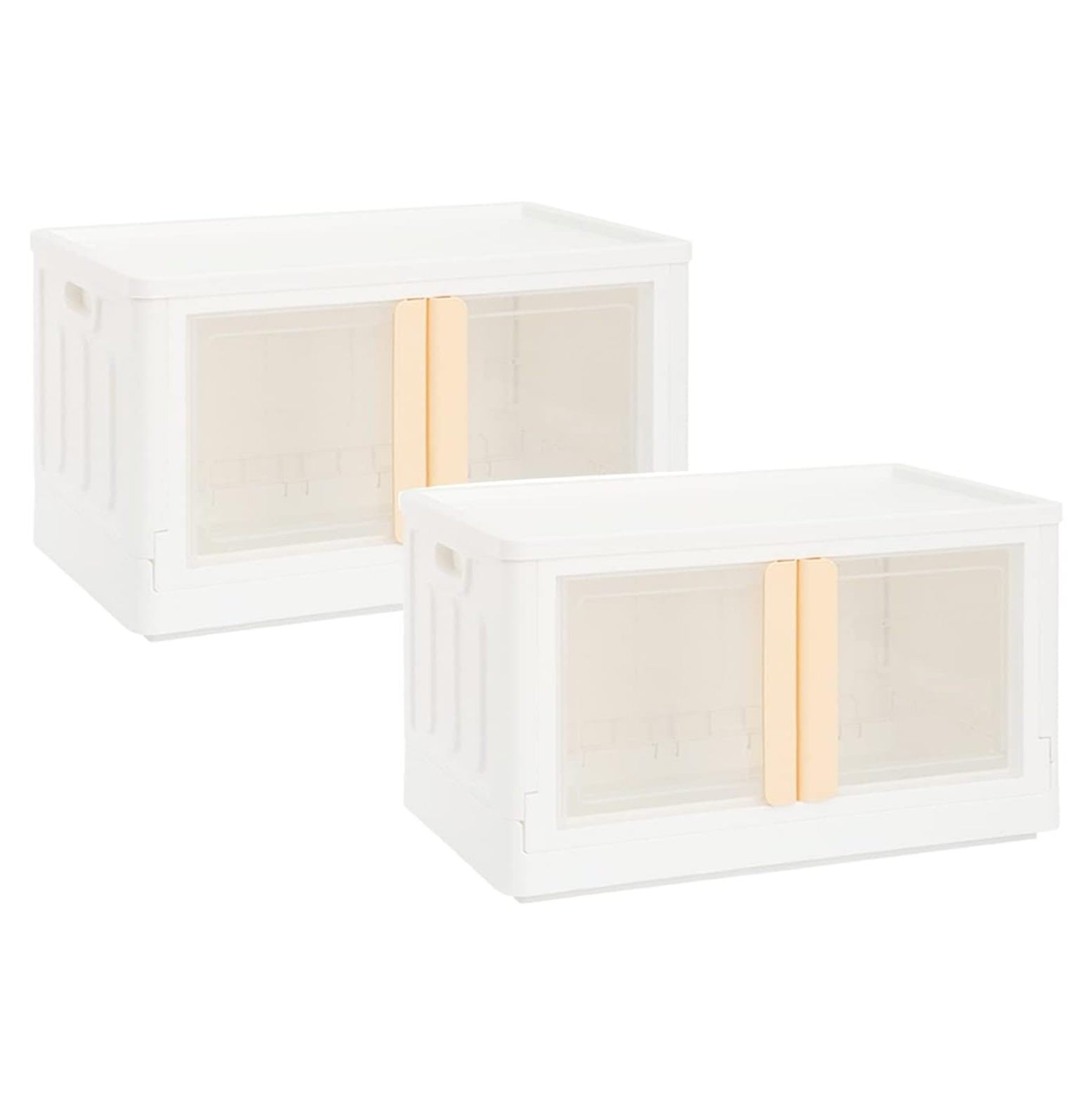 Folding and Stackable Container with Doors and Handles | Storage ...