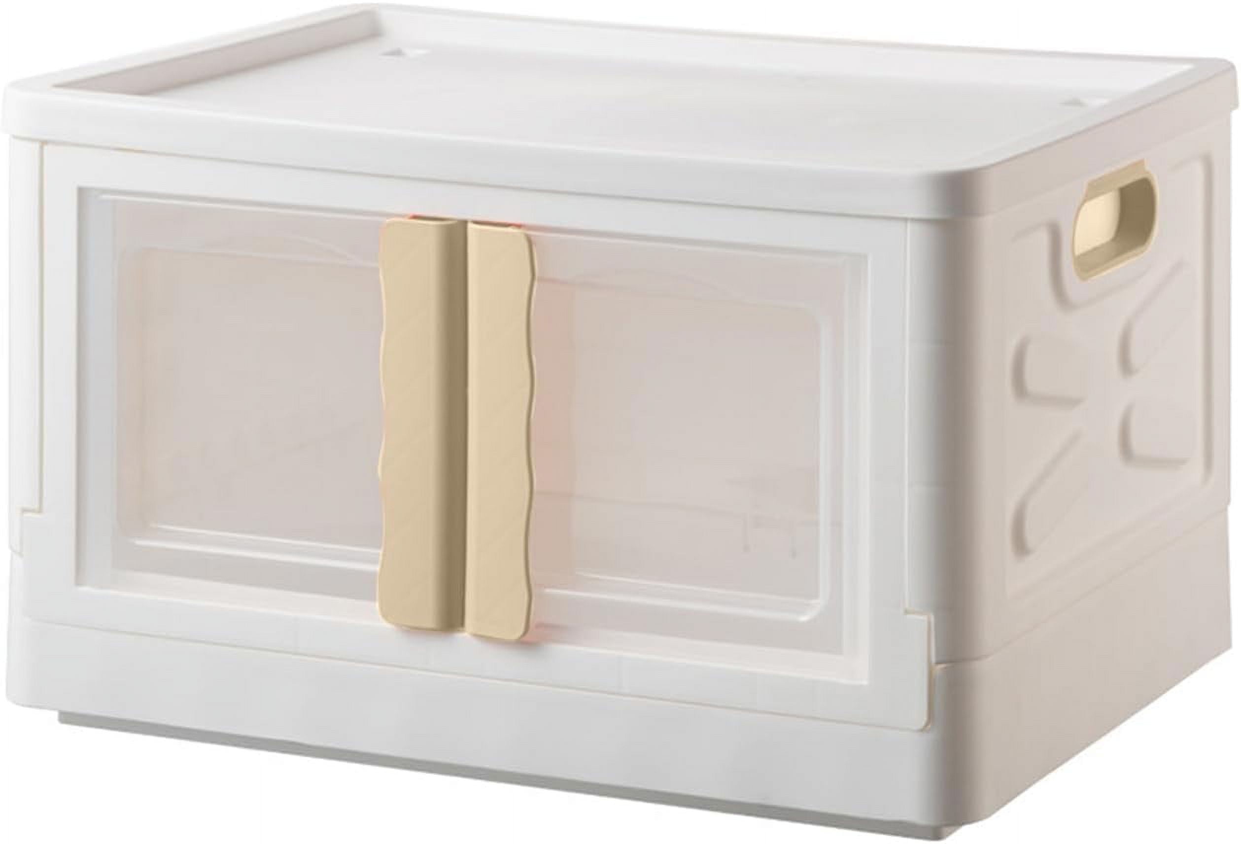 Folding and Stackable Container with Doors and Handles | Storage ...