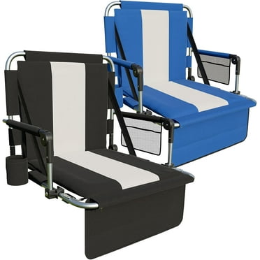 Dreamseats GameChanger Black Canvas Bleacher Chair Steel Frame Portable - Walmart.com