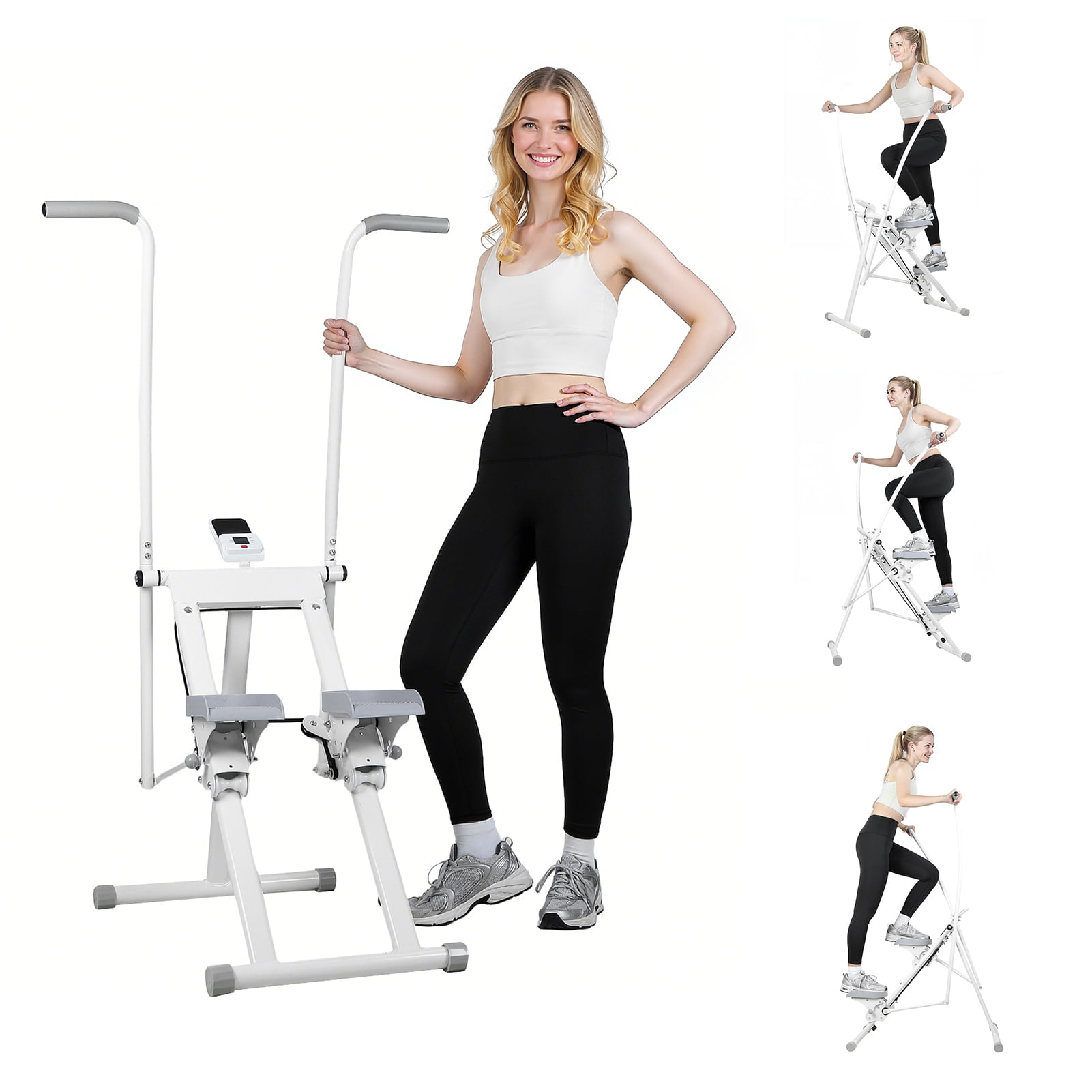 Folding Stair Stepper Climber Full-body cardio machine with arm & leg ...
