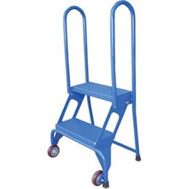 Folding Step Ladder with Wheels - 2 Steps - Walmart.com
