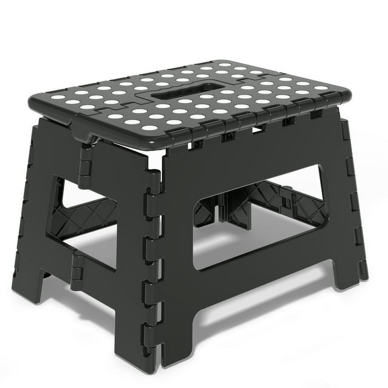 Folding Step Stool 13 Inch for Adults and Kids Holds Up to 300 lbs ...