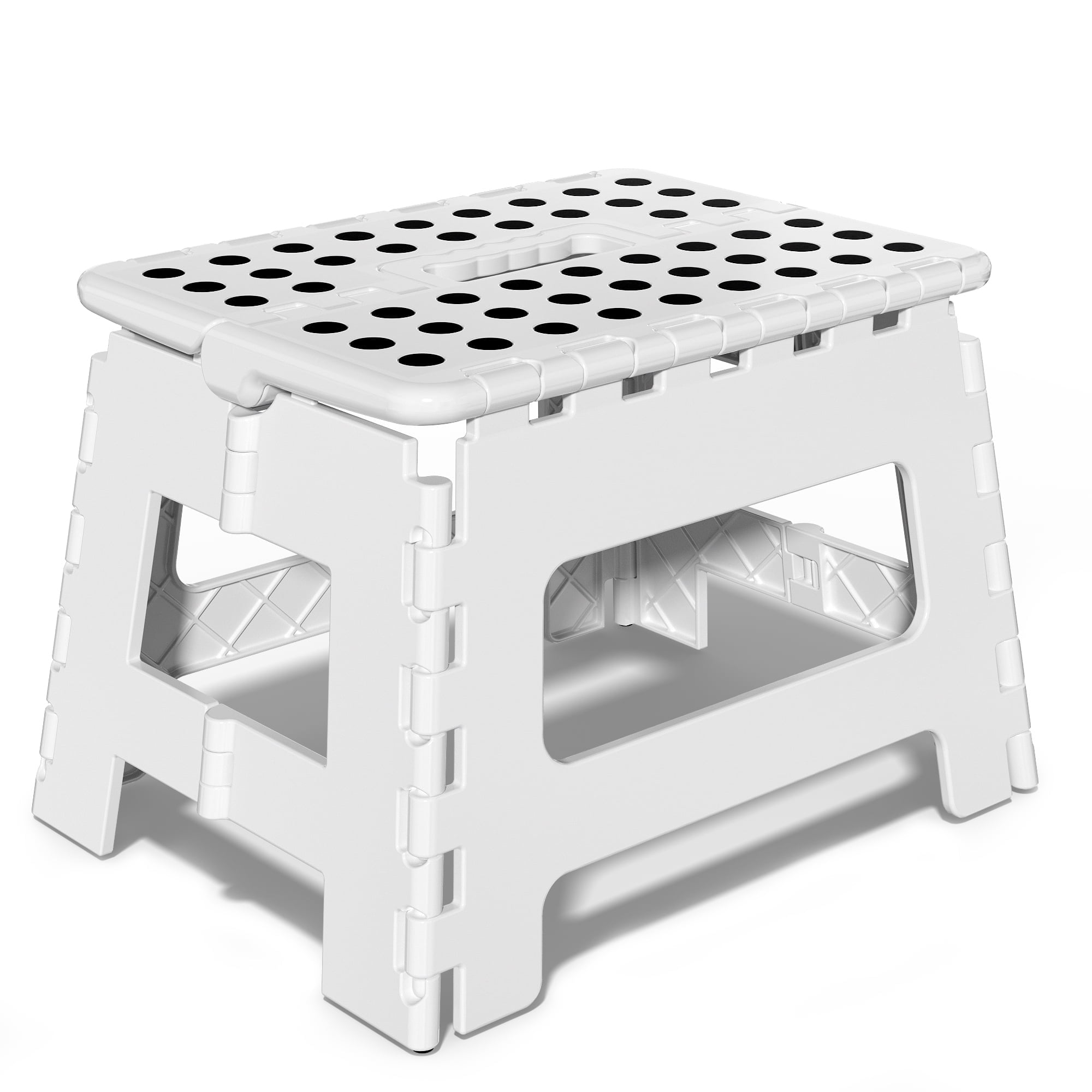 Folding Step Stool 9 Inch for Adults and Kids Holds Up to 300 lbs, Non ...