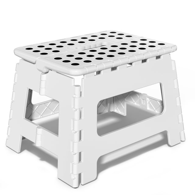 Step Stool With Handle For Ederly And Non-Skid Platform, Height ...