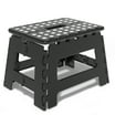 Great Value Plastic Folding One Step Stool with Carrying Handle ...