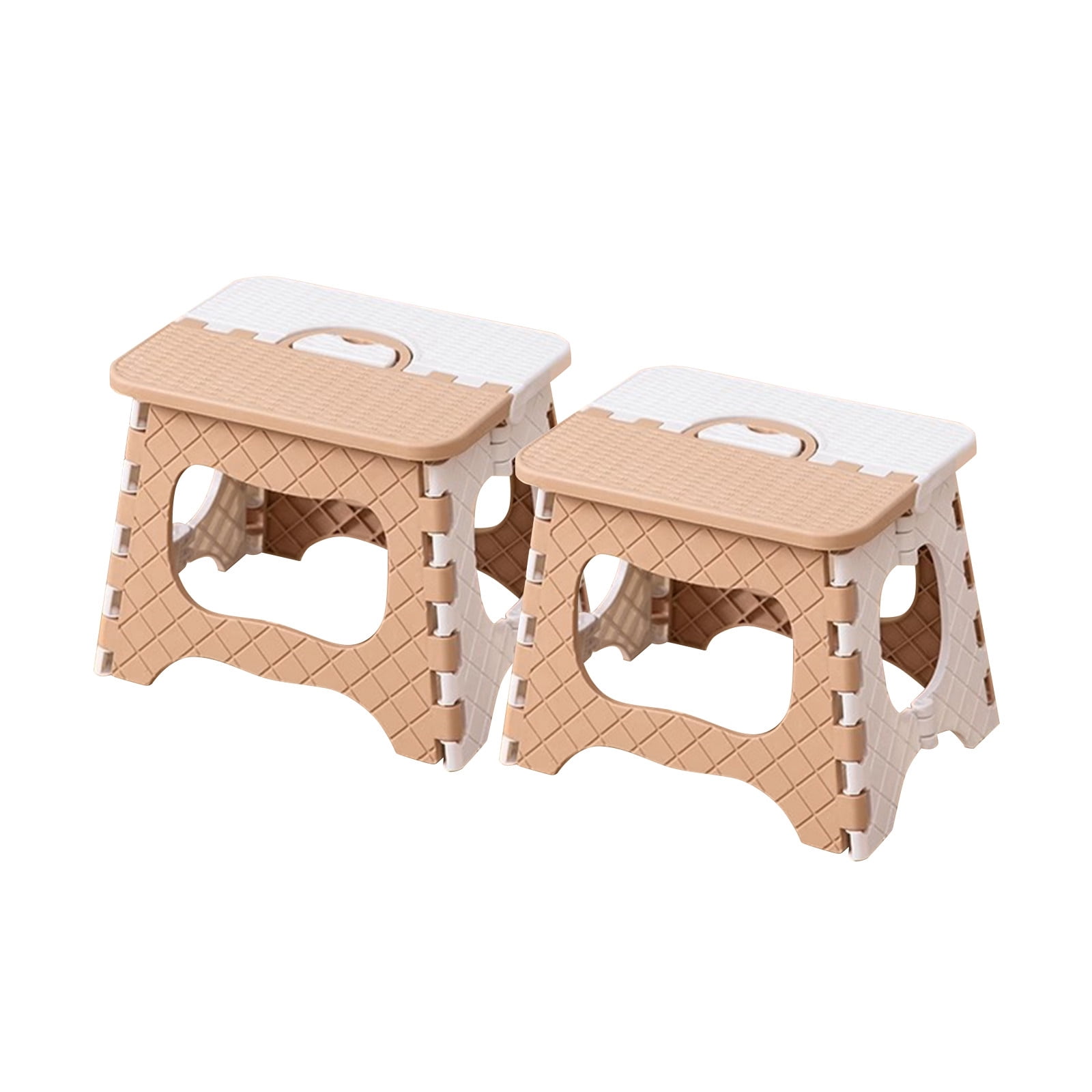 Folding Step Stool 9 Inch -Non-Slip Surface & Carry Handle-Sturdy Step ...
