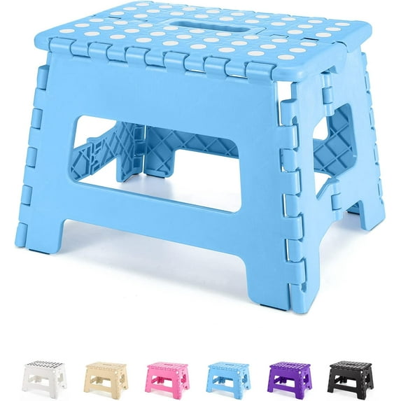Folding Step Stool 9", Step Stool, Step Stools for , Compact Foot ...