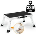 Folding Step Stool, Height-Adjustable Step Stool with Non-Slip Platform ...