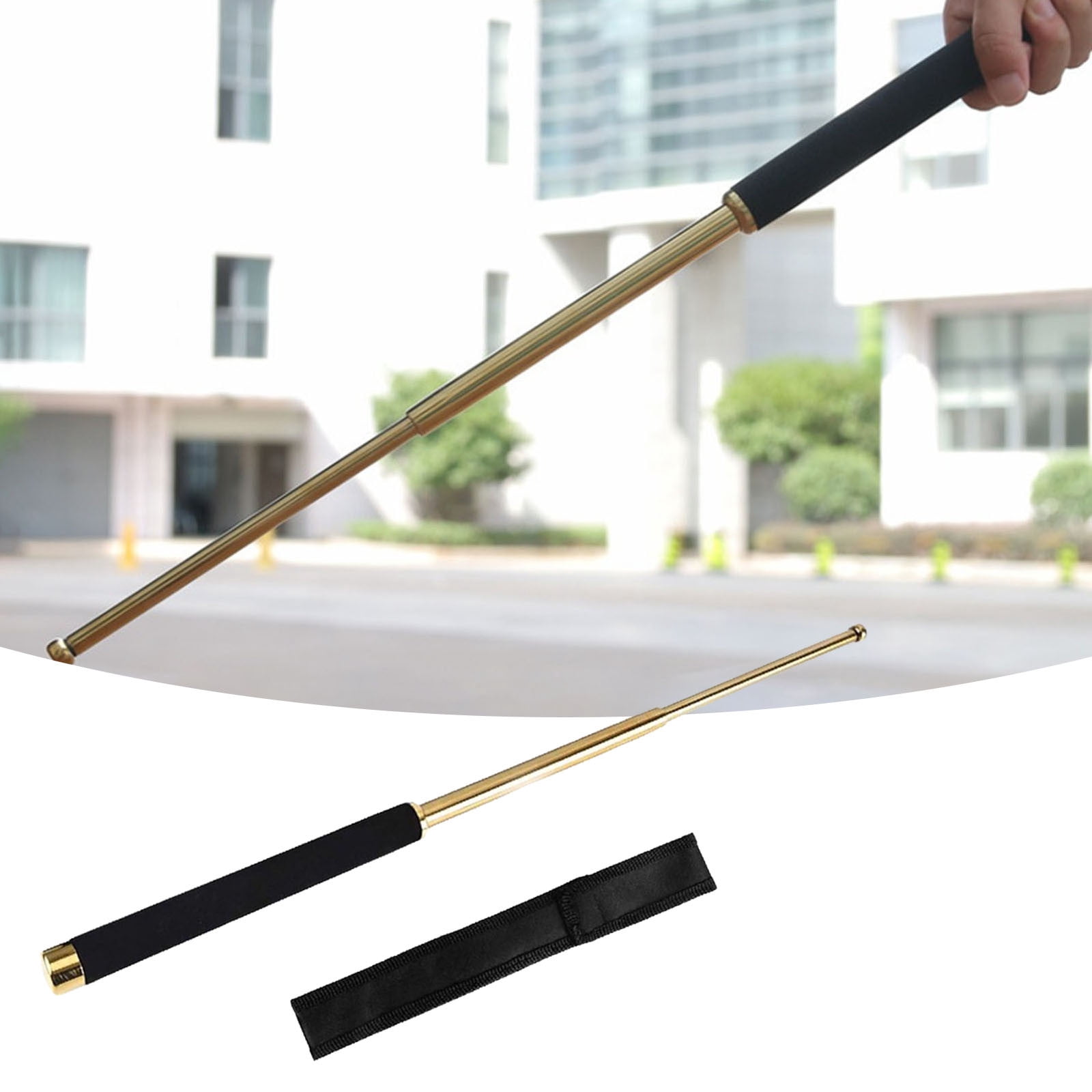 Folding Stick Rod Thickened Telescopic Rod Hollowing Detection Hammer ...