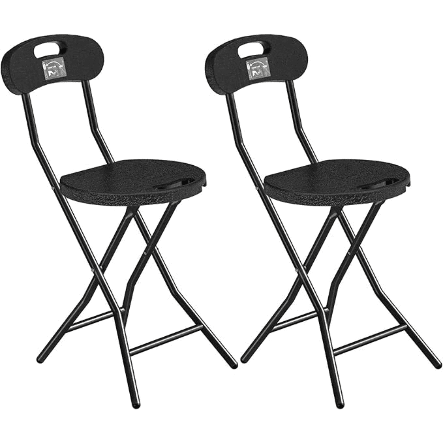 2 Pack 18" Folding Bar Stools, 350lbs Capacity, Backrest/Handle ...