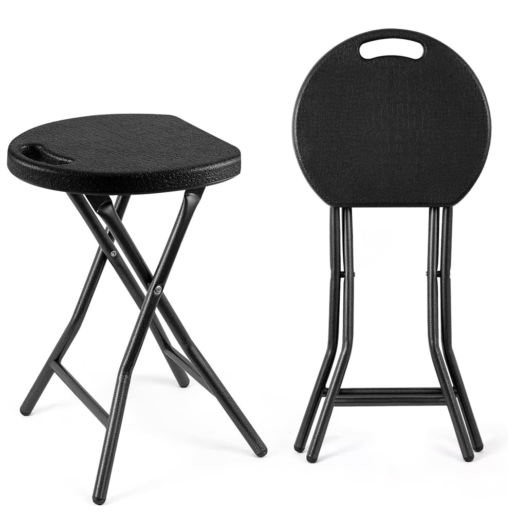 Folding Stool, 2 Pack Portable Stool Chairs with Handle, Collapsible ...