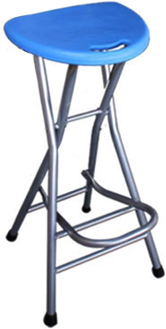 Folding Stool Folding Bar Stool- Carbon Steel Frame Stool Foldable Stools for Adults with ...