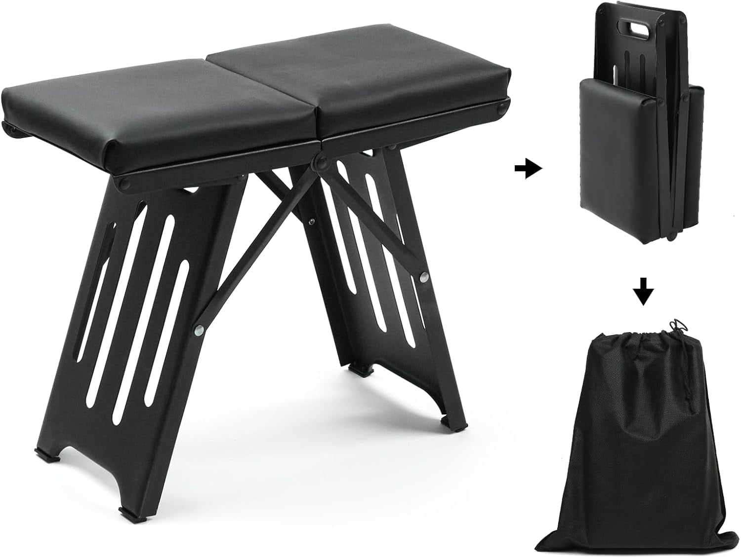 Folding Stool with Handle, Folding Chair, Folding Bar Stool for Adults ...