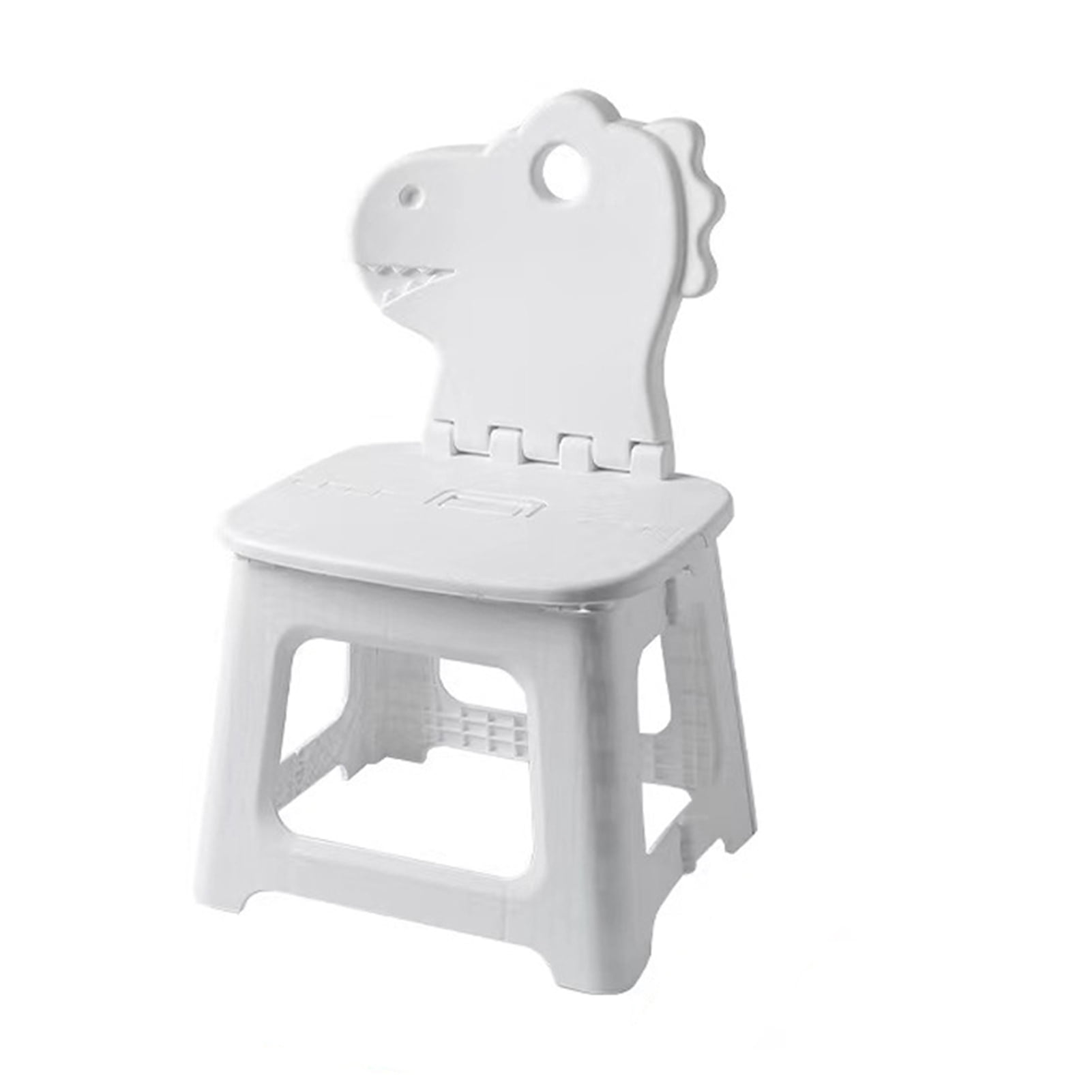 Folding Stool Lightweight Portable Cartoon White Step Stool With ...