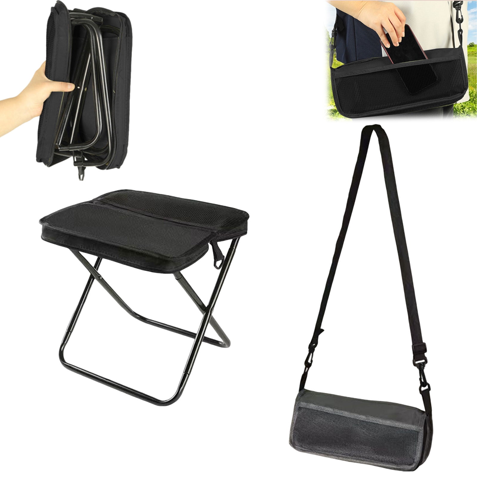 Folding Stool Portable Foldable Lightweight Camping Stool Mini Outdoor ...