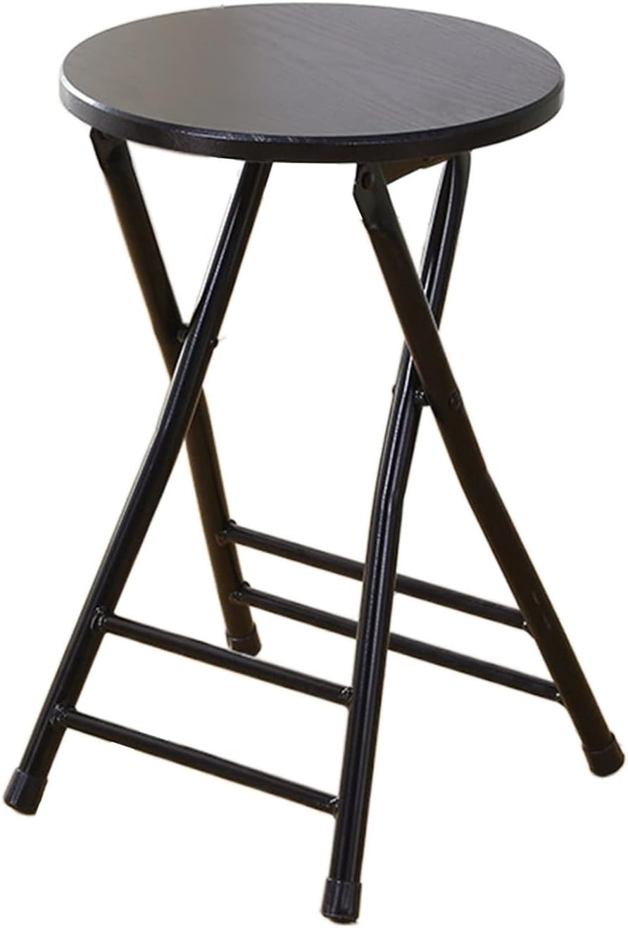 Folding Stool Round Wooden Board, PVC Blister Process, Metal Bracket ...