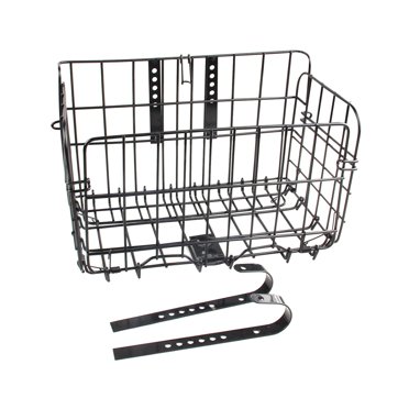 Folding Bike Front Basket Storage Easy Installation Bike Front Cargo ...