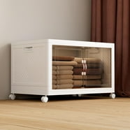 Stackable Storage Bin with Lid , Collapsible Storage Cubes with Wheels ...