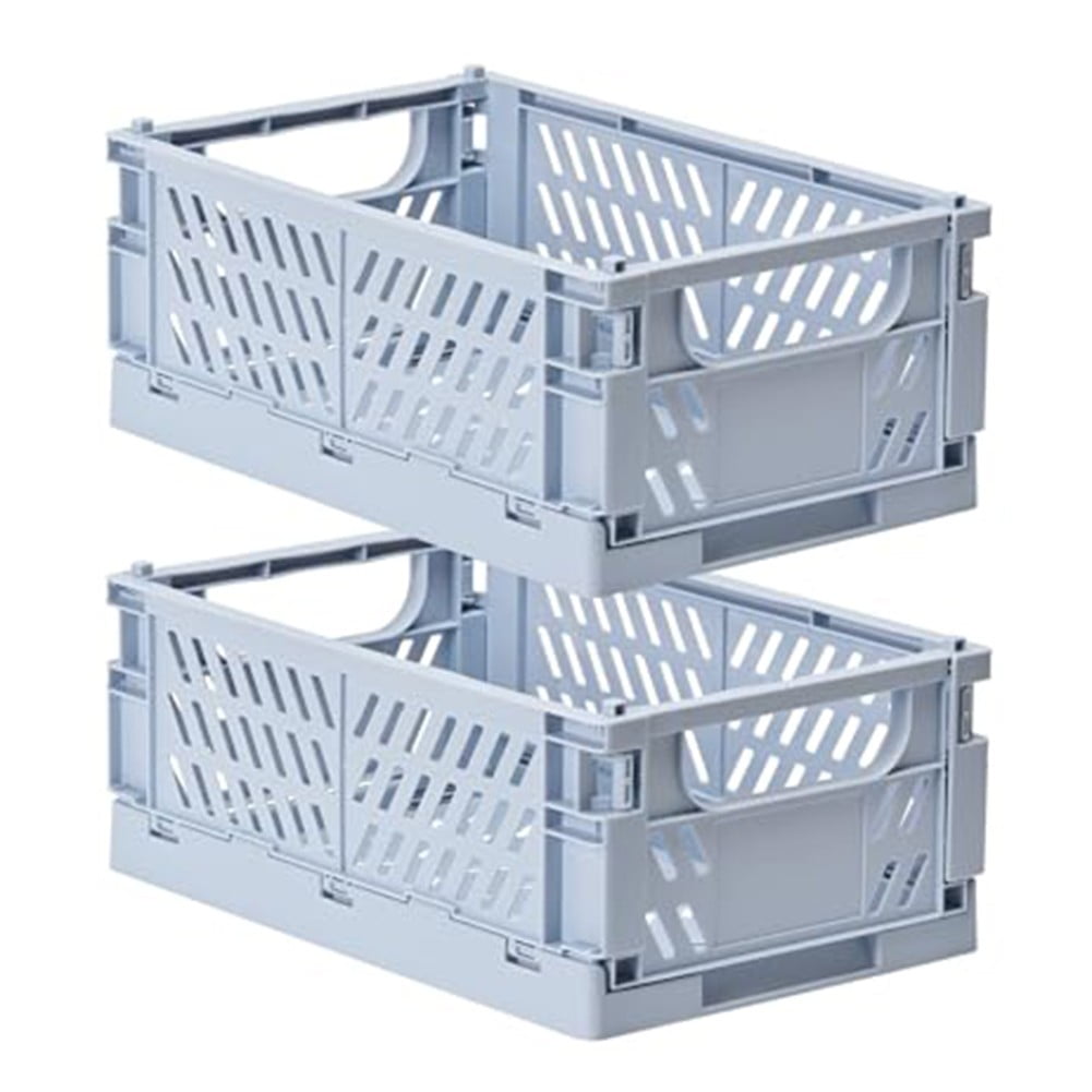 Folding Storage Box Collapsible Desktop Basket Crate Sundries Toy ...