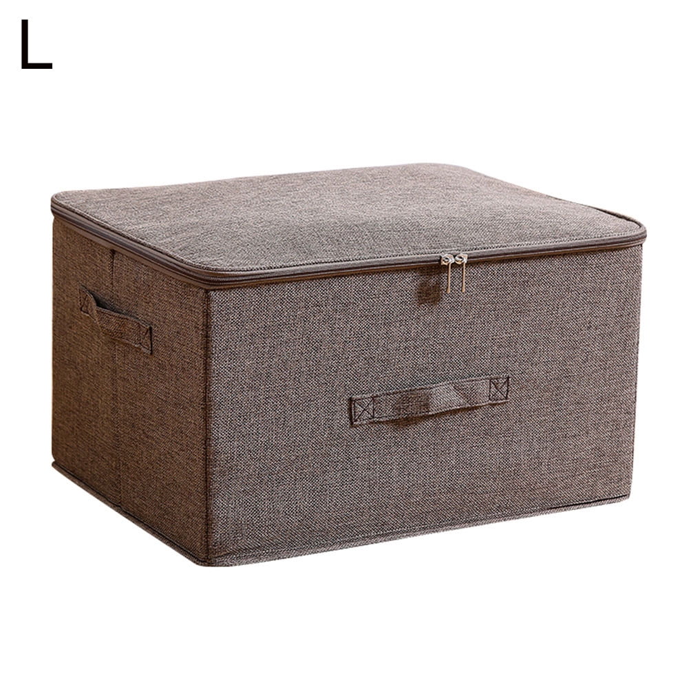 Folding Storage Box Zipper Lid - Walmart.com