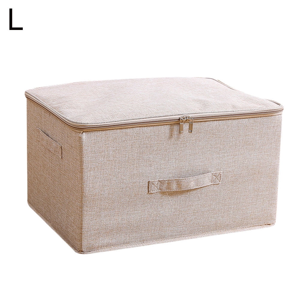 Folding Storage Box Zipper Lid - Walmart.com