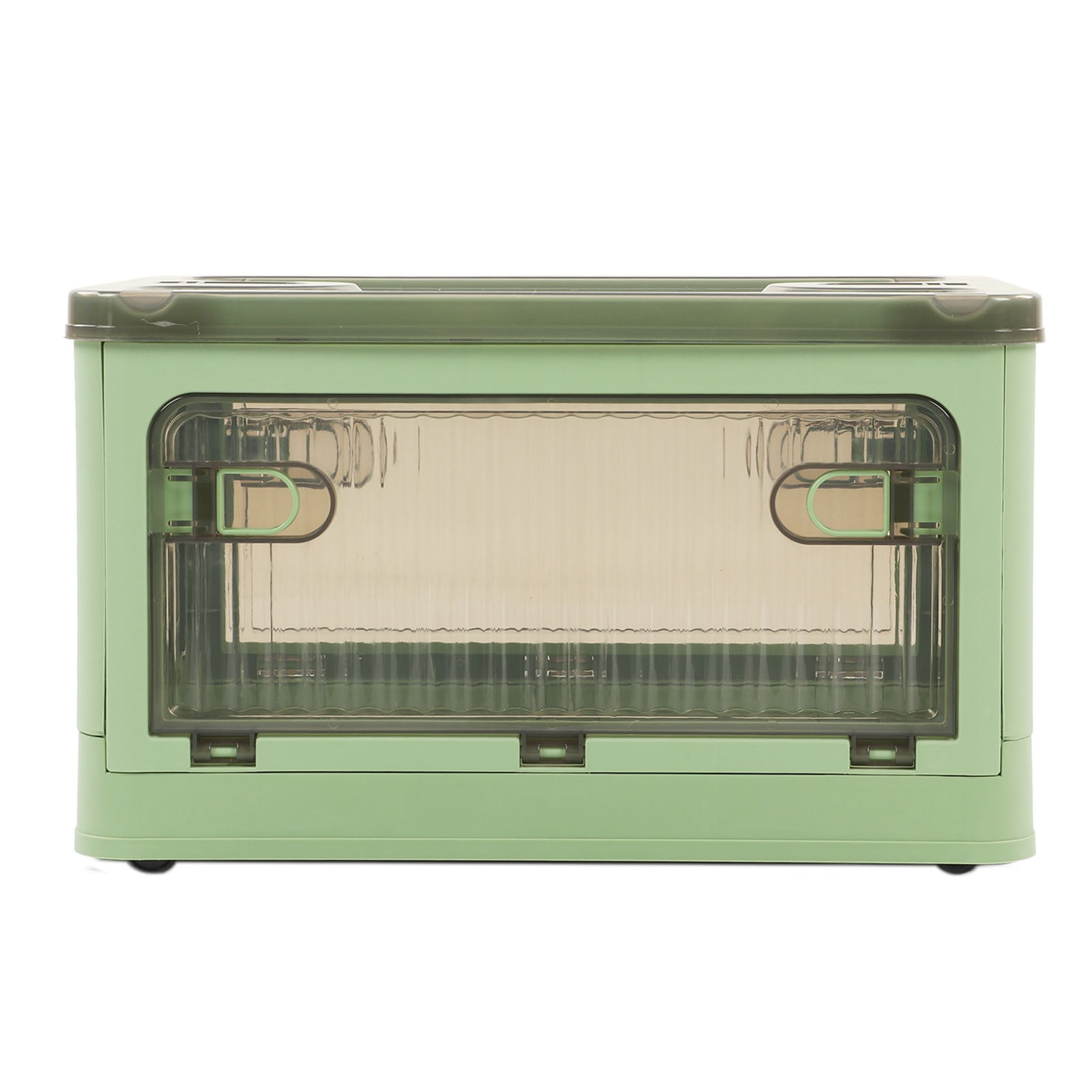 Folding Storage Box with Removable Wheels Small Stackable Storage Bins ...