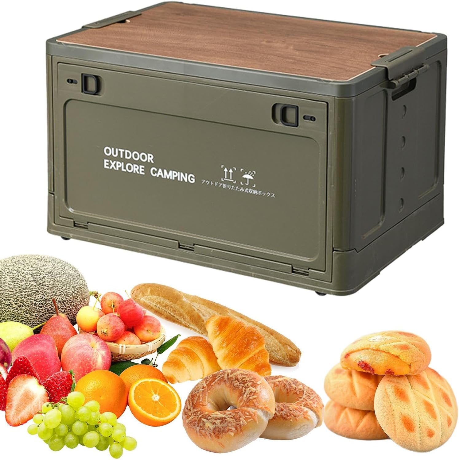 Folding Storage Boxes - Camping Storage Box | Collapsiible Crate ...