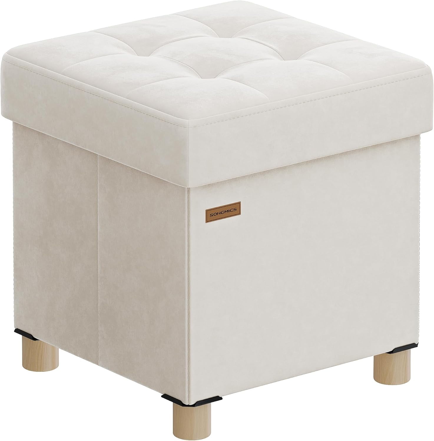 Folding Storage Chest, 15 x 30 x 15.2 Inches, Foot Rest Stool, 20 Gal ...