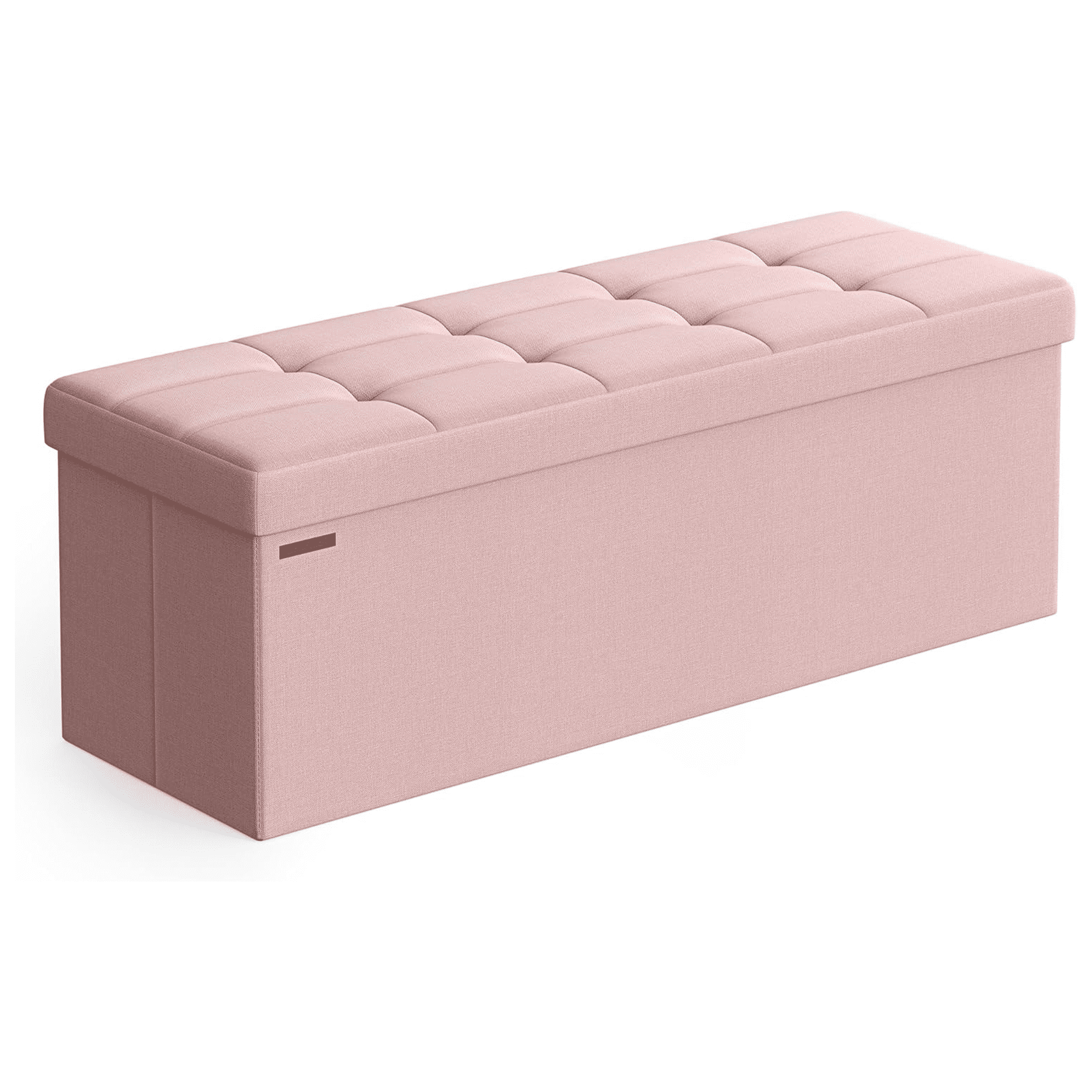 Folding Storage Ottoman Bench- with Hidden Storage Compartment and ...