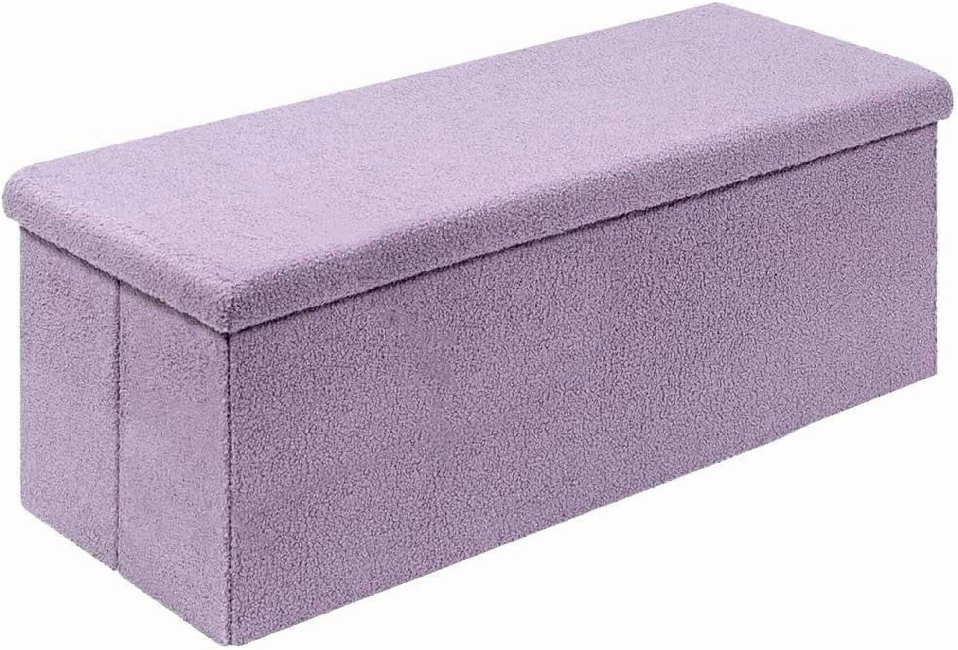 **folding storage ottoman bench, sherpa ottoman with storage, large ...